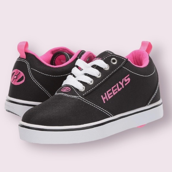 Heelys | Shoes | Heelys Gr8 Pro 2 Girls Skate Shoes In Black And Pink ...